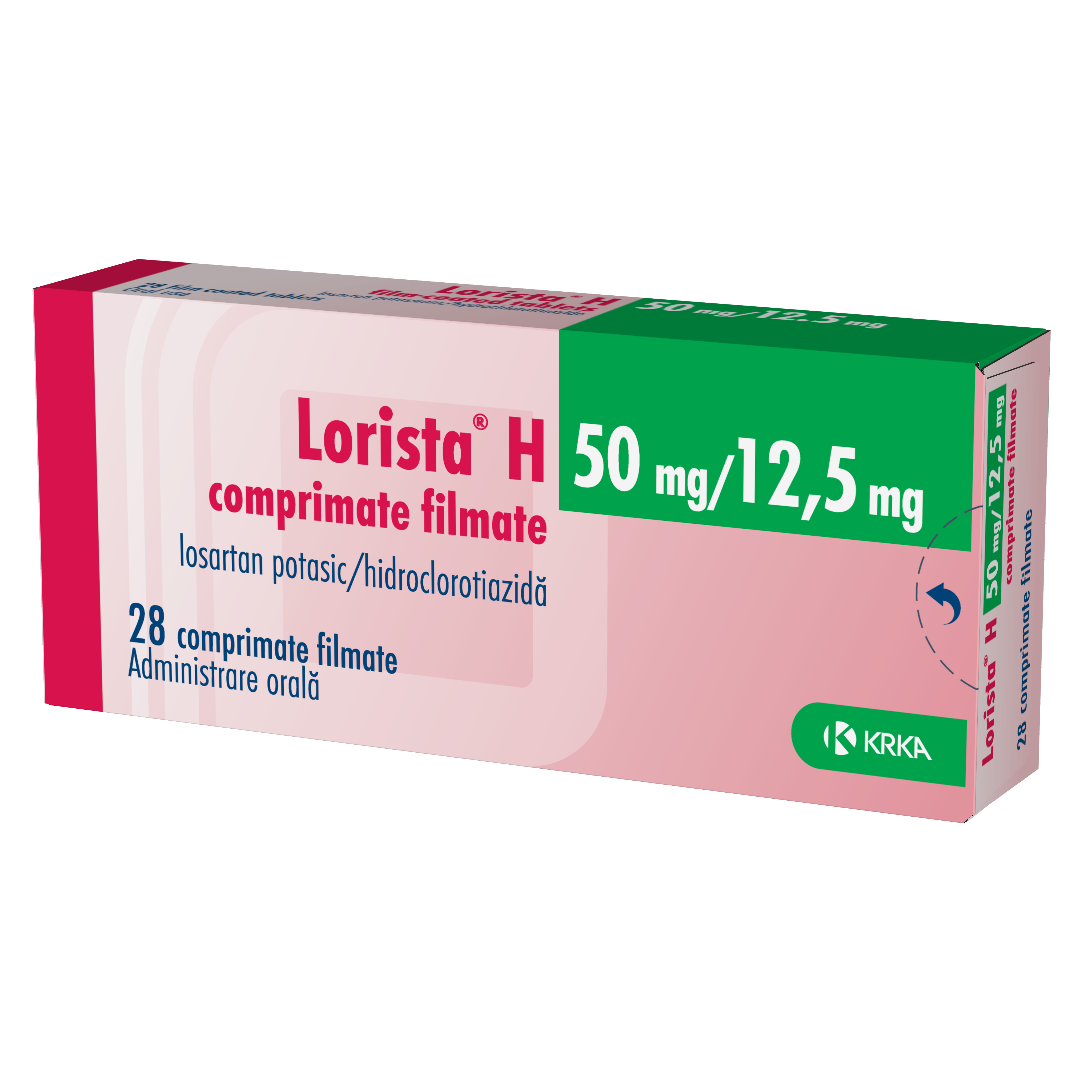 LoristaH 50 mg/12,5 mg comprimate filmate | Krka